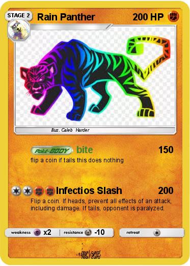 Pokémon Rain Panther - bite - My Pokemon Card