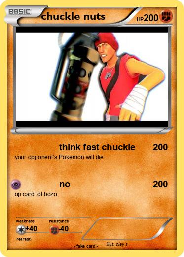 Pokémon chuckle nuts - think fast chuckle - My Pokemon Card