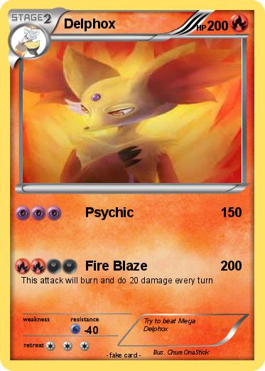 Pokémon Delphox 80 80 - Psychic - My Pokemon Card