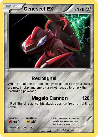 Pokémon Genesect EX 60 60 - Red Signel - My Pokemon Card
