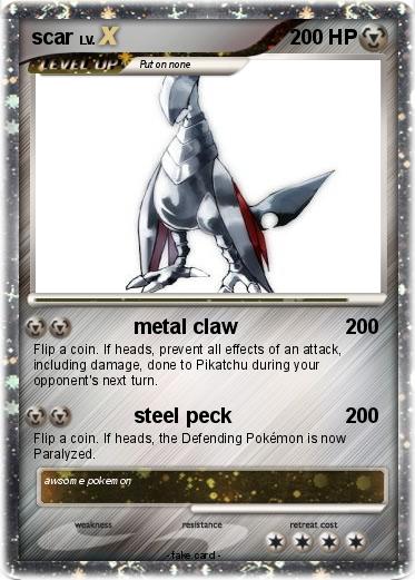 Pokémon scar 98 98 - metal claw - My Pokemon Card
