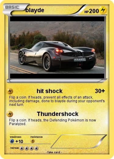 Pokémon blayde - hit shock - My Pokemon Card