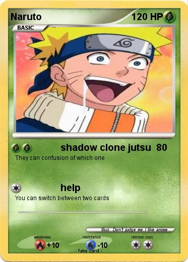 Pokémon Naruto 9032 9032 - shadow clone jutsu - My Pokemon Card