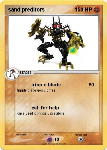 Pokémon sand preditors - tripple blade - My Pokemon Card