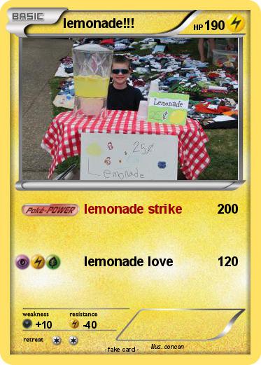 Pokémon lemonade 28 28 - lemonade strike - My Pokemon Card