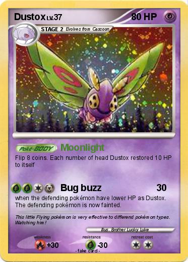 Pokémon Dustox 30 30 - Moonlight - My Pokemon Card