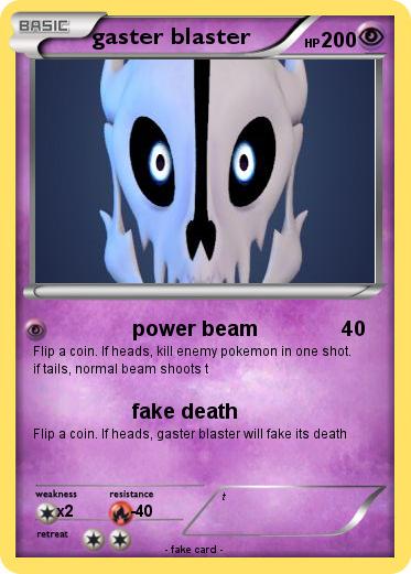 Pokémon gaster blaster 44 44 - power beam - My Pokemon Card