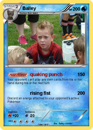 Pokémon Bailey 182 182 - quaking punch - My Pokemon Card