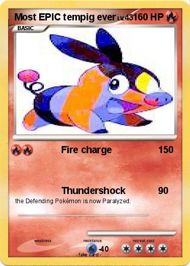 Pokémon Most EPIC tempig ever - Fire charge - My Pokemon Card