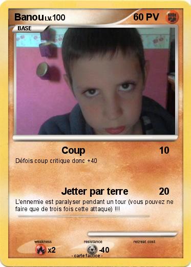Pokémon Banou - Coup - Ma carte Pokémon