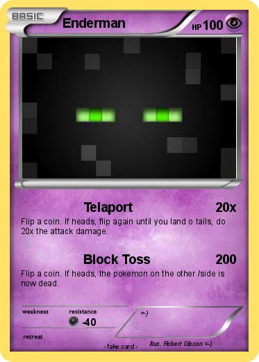 Pokémon Enderman 992 992 - Telaport - My Pokemon Card