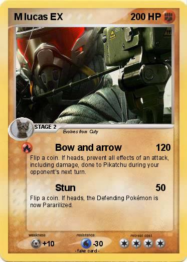 Pokémon M lucas EX 2 2 - Bow and arrow - My Pokemon Card