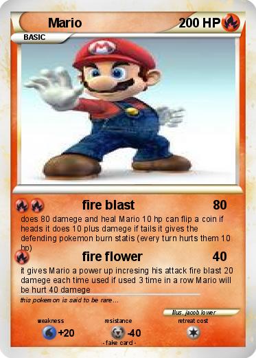 Pokémon Mario 5141 5141 - fire blast - My Pokemon Card