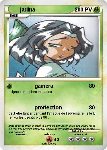 Pokémon jadina 33 33 - gamera - Ma carte Pokémon