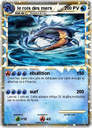 Pokémon le rois des mers - ebullition - Ma carte Pokémon