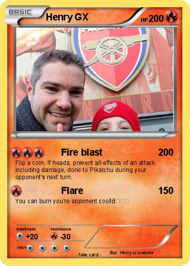 Pokémon Henry GX - Fire blast - My Pokemon Card