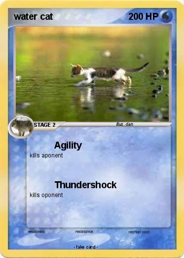 Pokémon water cat 11 11 - Agility - My Pokemon Card