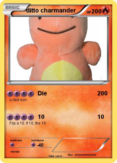 Pokémon ditto charmander - Die - My Pokemon Card