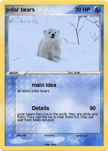 Pokémon polar bears 2 2 - main idea - My Pokemon Card