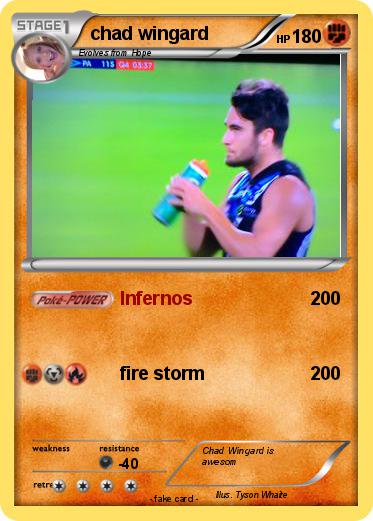 Pokémon chad wingard 1 1 - Infernos - My Pokemon Card