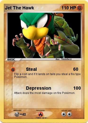 Pokémon Jet The Hawk 59 59 - Steal - My Pokemon Card