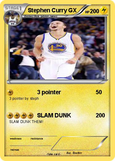 Pokémon Stephen Curry GX - 3 pointer - My Pokemon Card
