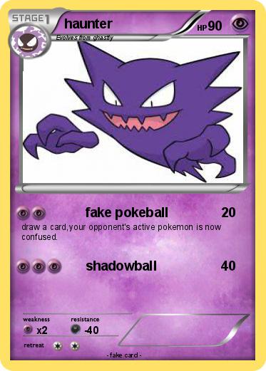 Pokémon haunter 377 377 - fake pokeball - My Pokemon Card