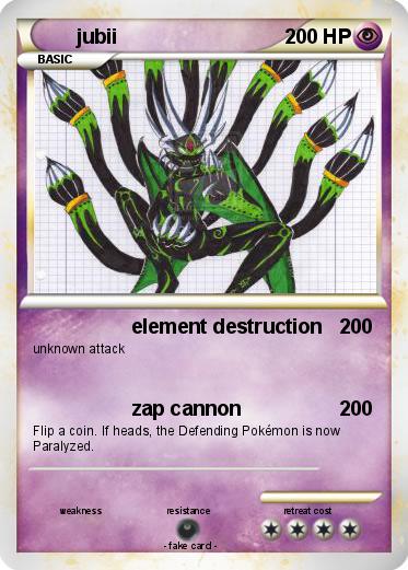Pokémon jubii 2 2 - element destruction - My Pokemon Card