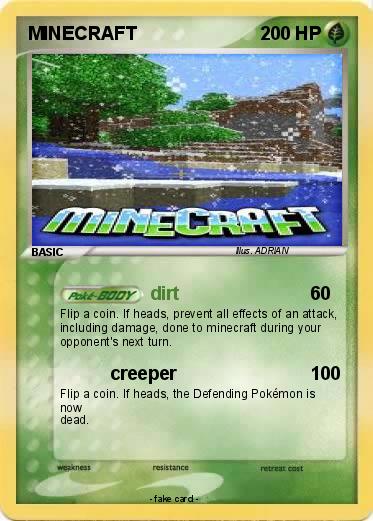 Pokémon MINECRAFT 277 277 - dirt - My Pokemon Card