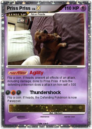 Pokémon Priss Priss - Agility - My Pokemon Card
