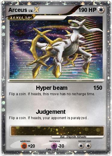 Pokémon Arceus 9799 9799 - Hyper beam - My Pokemon Card