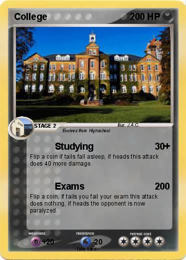 Pokémon College 50 50 - Studying - My Pokemon Card