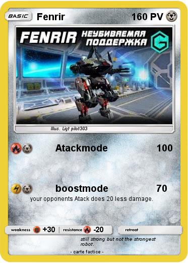 Pokémon Fenrir 49 49 - Atackmode - Ma carte Pokémon