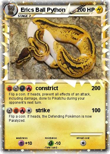 Pokémon Erics Ball Python - constrict - My Pokemon Card