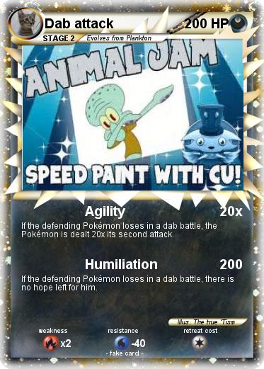Pokémon Dab attack - Agility - My Pokemon Card