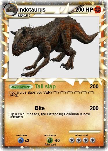 Pokémon Indotaurus - Tail slap - My Pokemon Card