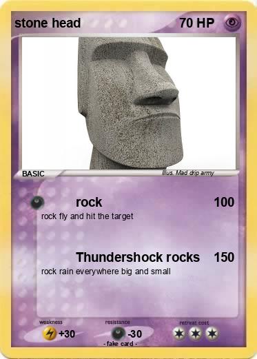 Pokémon stone head 1 1 - rock - My Pokemon Card