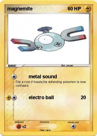 Pokémon magnemite 83 83 - metal sound - My Pokemon Card