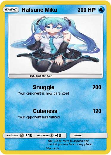 Pokémon Hatsune Miku 462 462 - Snuggle - My Pokemon Card