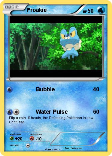 Pokémon Froakie 305 305 - Bubble - My Pokemon Card
