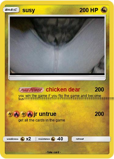 Pokémon susy 70 70 - chicken dear - My Pokemon Card
