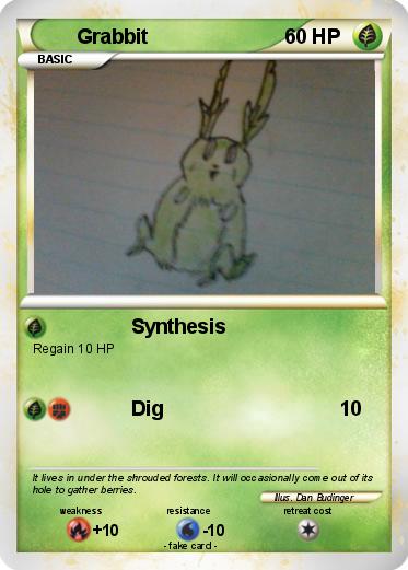 Pokémon Grabbit - Synthesis - My Pokemon Card