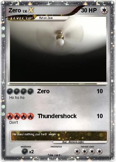 Pokémon Zero 485 485 - Zero - My Pokemon Card