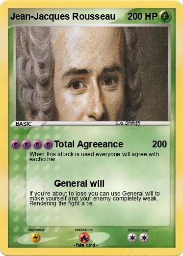 Pokémon Jean Jacques Rousseau 34 34 - Total Agreeance - My Pokemon Card
