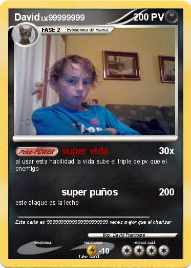 Pokémon David 1667 1667 - super vida - Mi carta pokémon