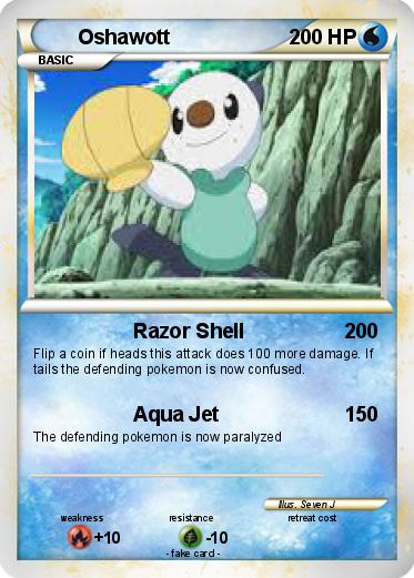 Pokémon Oshawott 1203 1203 - Razor Shell - My Pokemon Card
