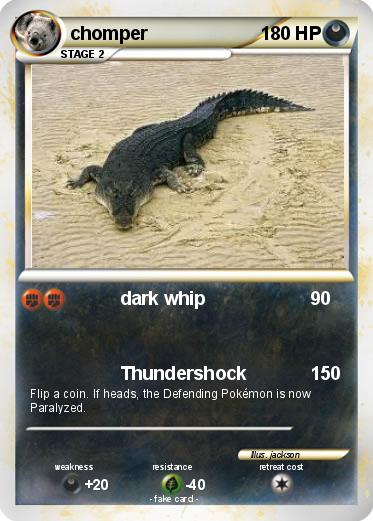 Pokémon chomper 66 66 - dark whip - My Pokemon Card