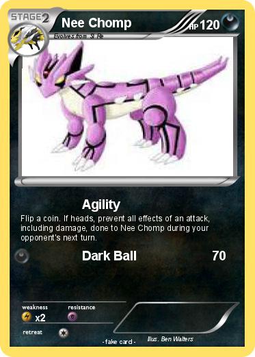 Pokémon Nee Chomp - Agility - My Pokemon Card