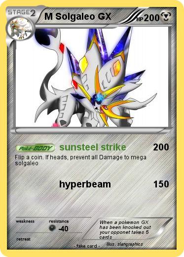 Pokémon M Solgaleo GX - sunsteel strike - My Pokemon Card