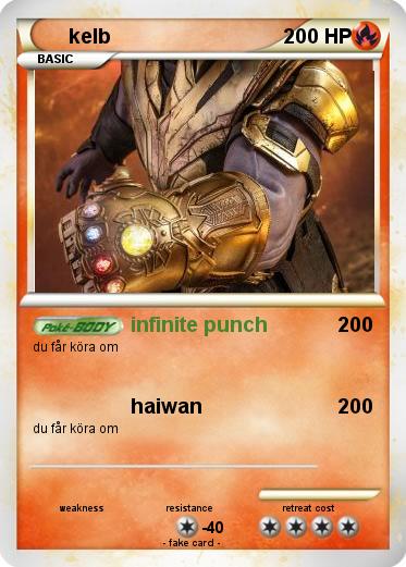 Pokémon kelb - infinite punch - My Pokemon Card